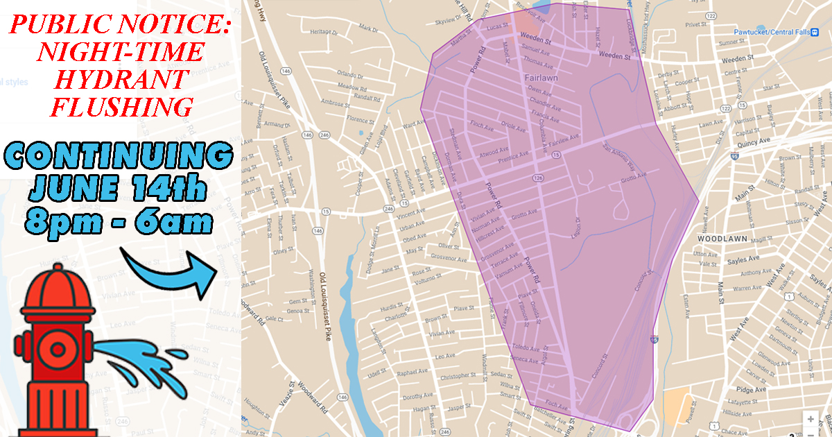 Water Main Flushing – Pawtucket Water Supply Board