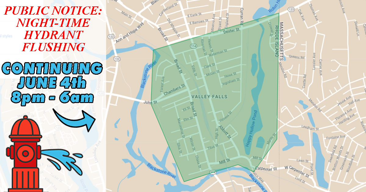 Water Main Flushing – Pawtucket Water Supply Board